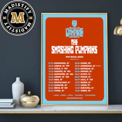The Smashing Pumpkins Luxembourge June 28th 2024 Concert Poster At ...