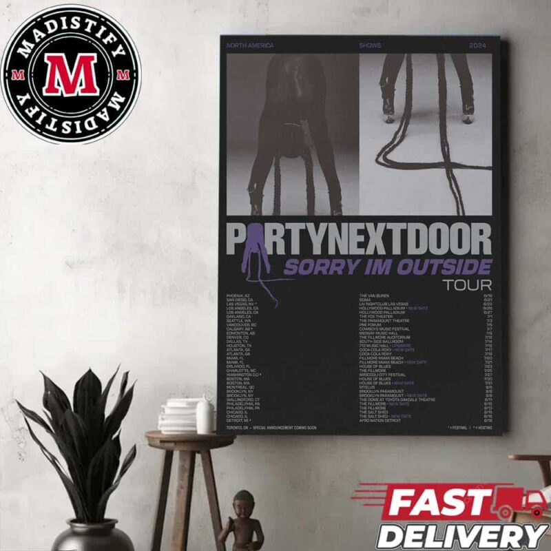 PARTYNEXTDOOR Sorry Im Outside Europe Tour 2024 Start On October ...