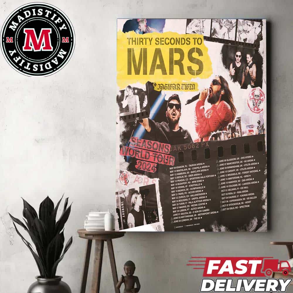 Thirty Seconds To Mars Seasons World Tour 2024 Schedule List Home Decor ...
