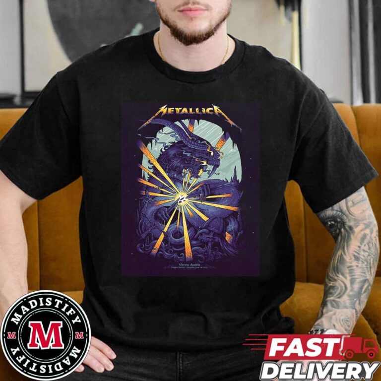 Merch Poster Metallica Show In Vienna At Racino Ebreichsdorf 2024 On ...