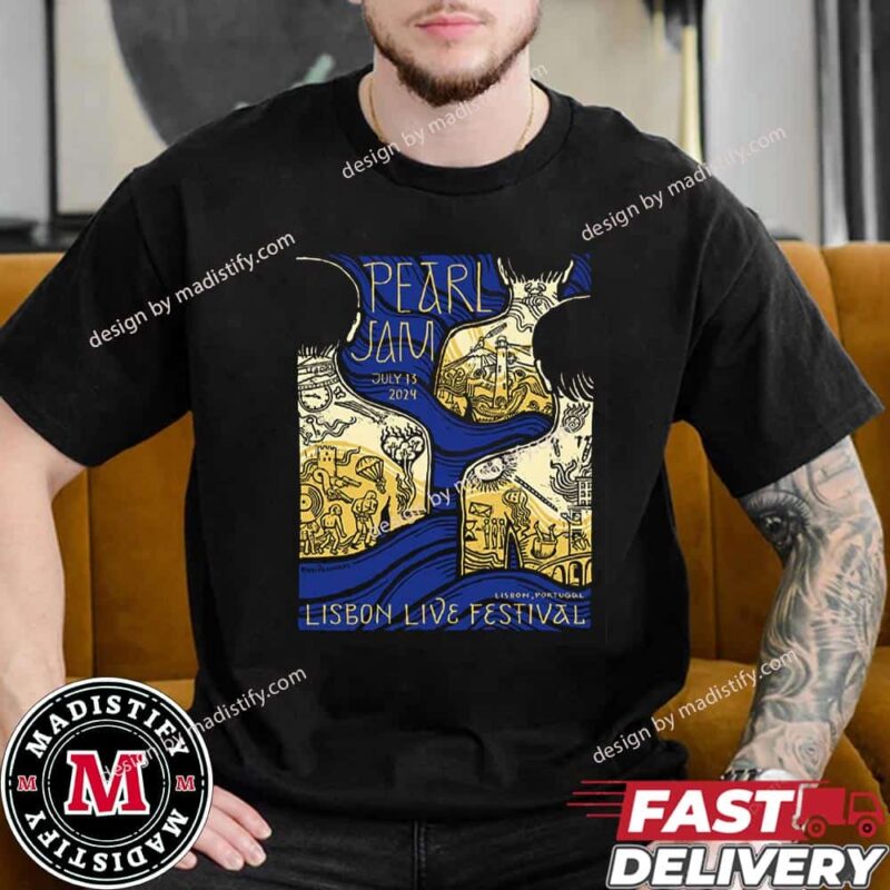 Merch Poster For Pearl Jam Show 2024 In Portugal On July 13 At Lisbon ...