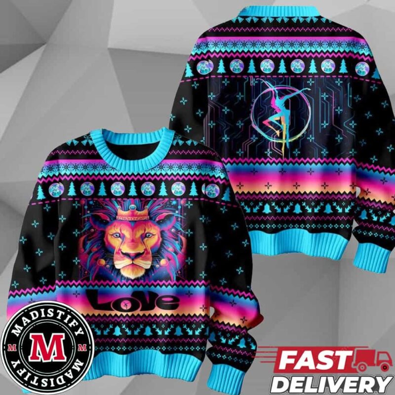 Dave Matthews Band Lions Love Merry Christmas Ugly Sweater 2024 - Madistify