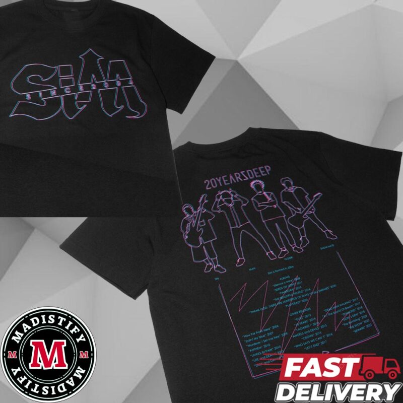 Sim Since 2004 Anniversary 20 Years Deep Merch Long Sleeve Shirt Two ...