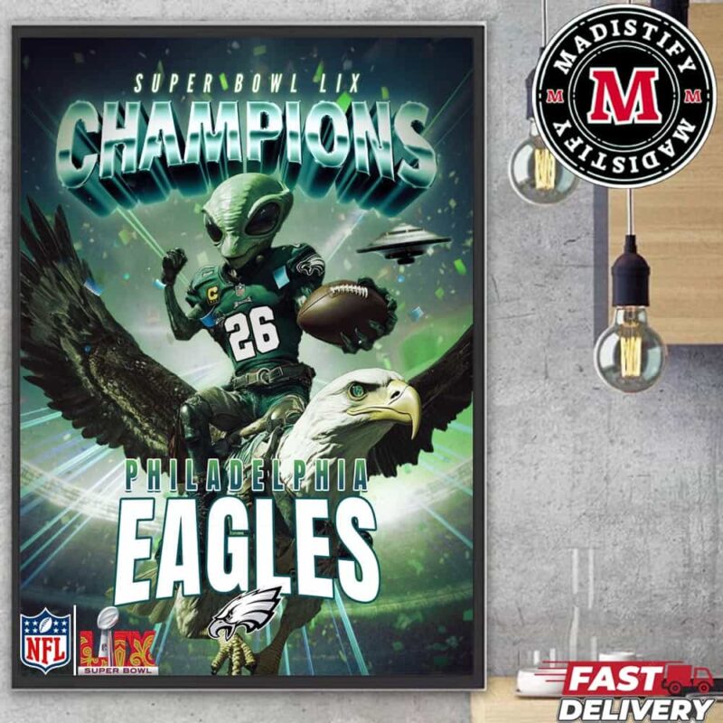 Funny Alien x Philadelphia Eagles Championship Super Bowl LIX 2025 ...
