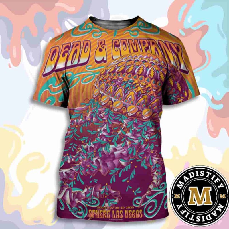 Dead And Company Merch Poster On March 27-28-29 2025 At Sphere Las ...
