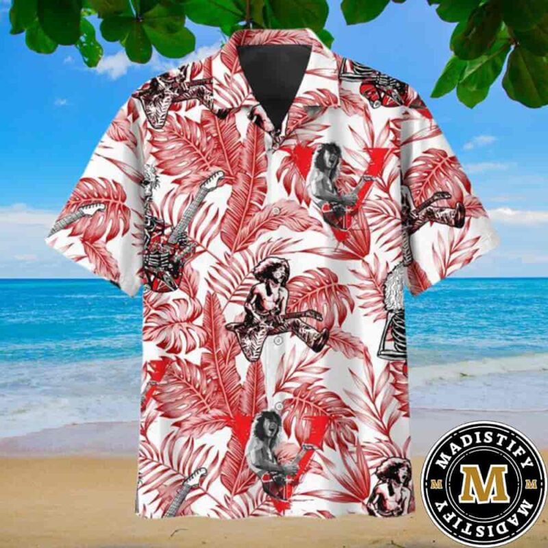 Van Halen With Guitar Merch 2025 Hawaiian Shirt And Beach Short - Madistify