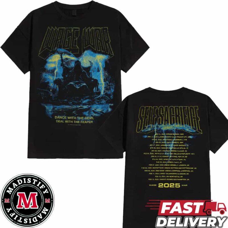 Wage War Swamp Reaper Tour 2025 T-Shirt Merch Wage War Tour Date ...