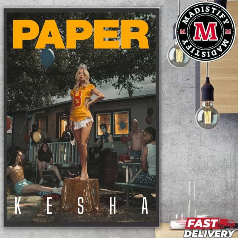 Kesha Paper Cover Art The Barefoot Baddie From Tennessee Home Decor ...
