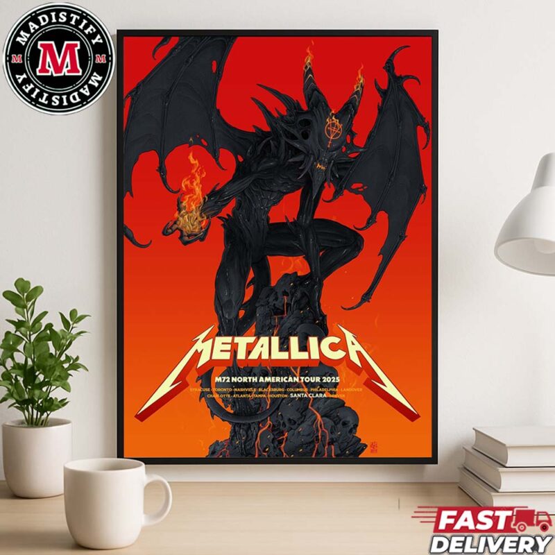 Metallica Vance Kelly Tonight Poster In Houston Texas At NRG Stadium On ...